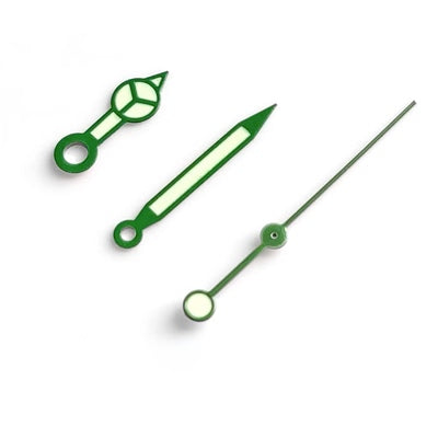 Watch Hands: Mercedes C3 Lume w Green Finish – IModLab